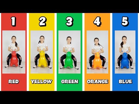 Ceylin-H | Five Little Monkeys Song Learn Colors with Donkeys - Nursery Ryhmes Songs For Babies Kids