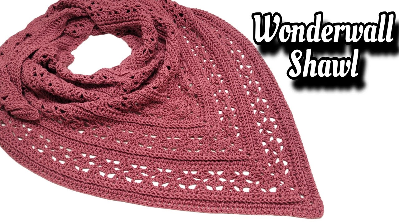 Crochet Quick Easy Shawl - Wonderwall Shawl - Bag-O-Day Crochet ...