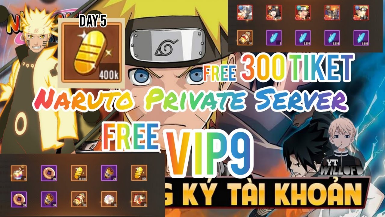 NARUTO PRIVATE SERVER VIP9 NHAN GIA VO SONG MOBILE TERBARU - YouTube