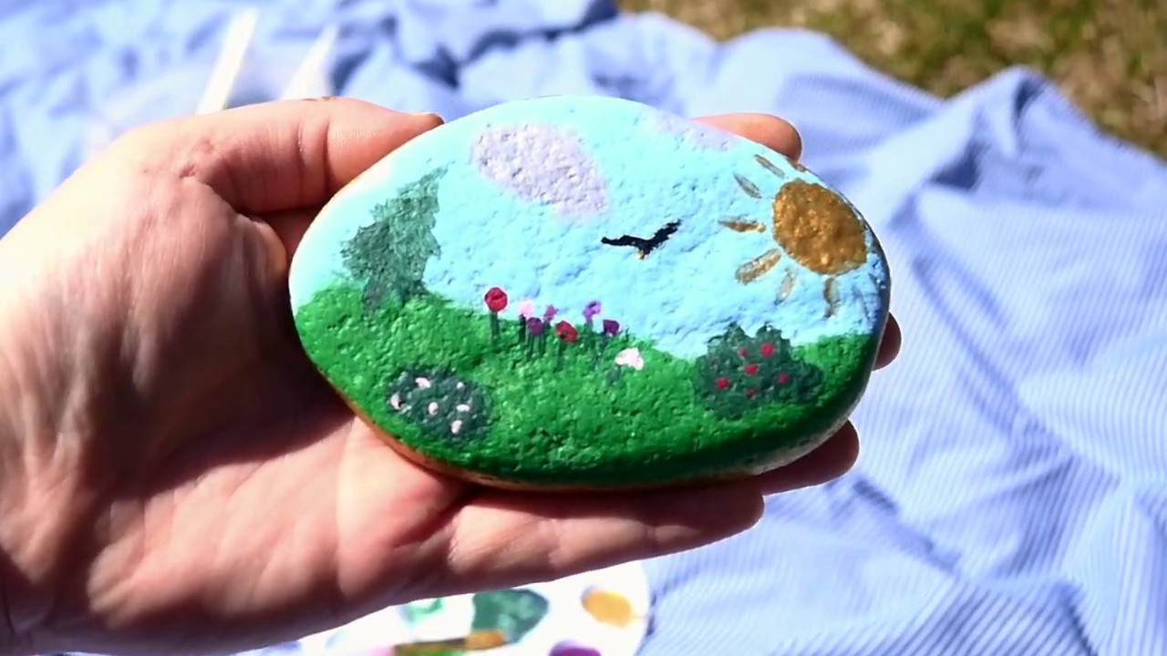 Earth Day Rock Painting! - YouTube