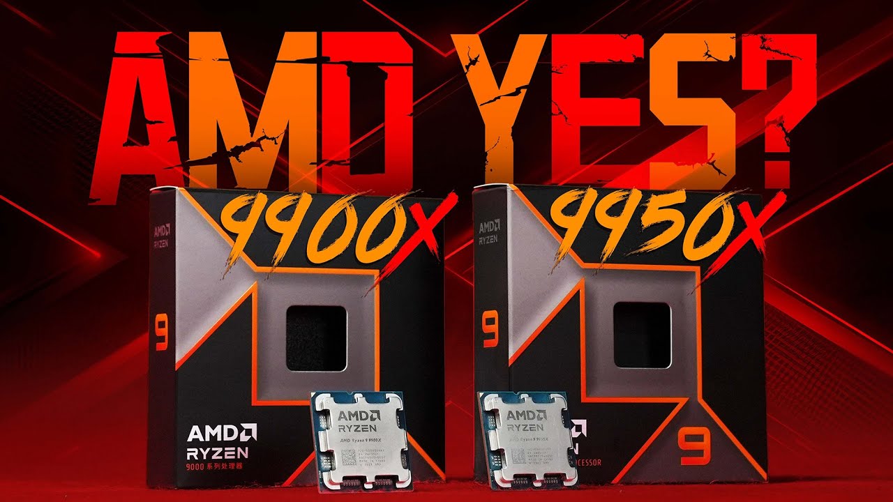 【新品首发】工作游戏两不误？！AMD锐龙R9 9900X与9950X表现如何？ - YouTube
