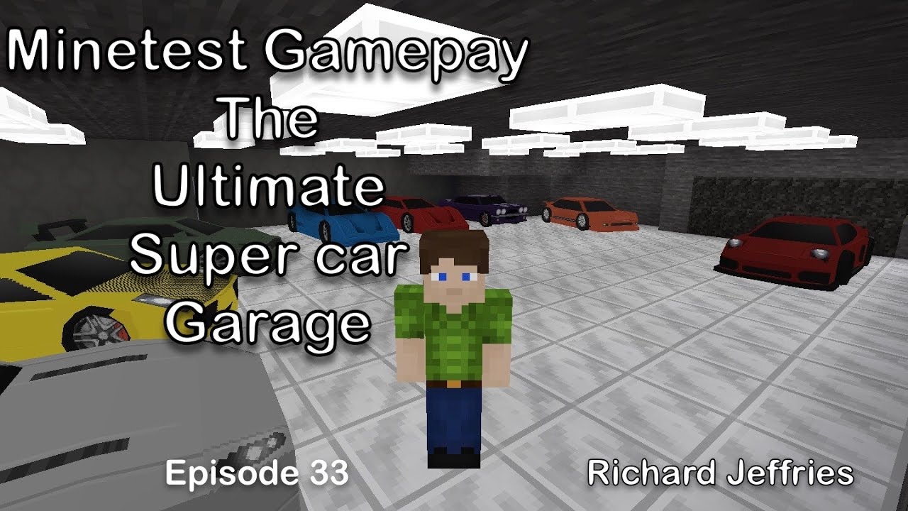 Minetest Gameplay EP33 - The Ultimate Super Car Garage - YouTube