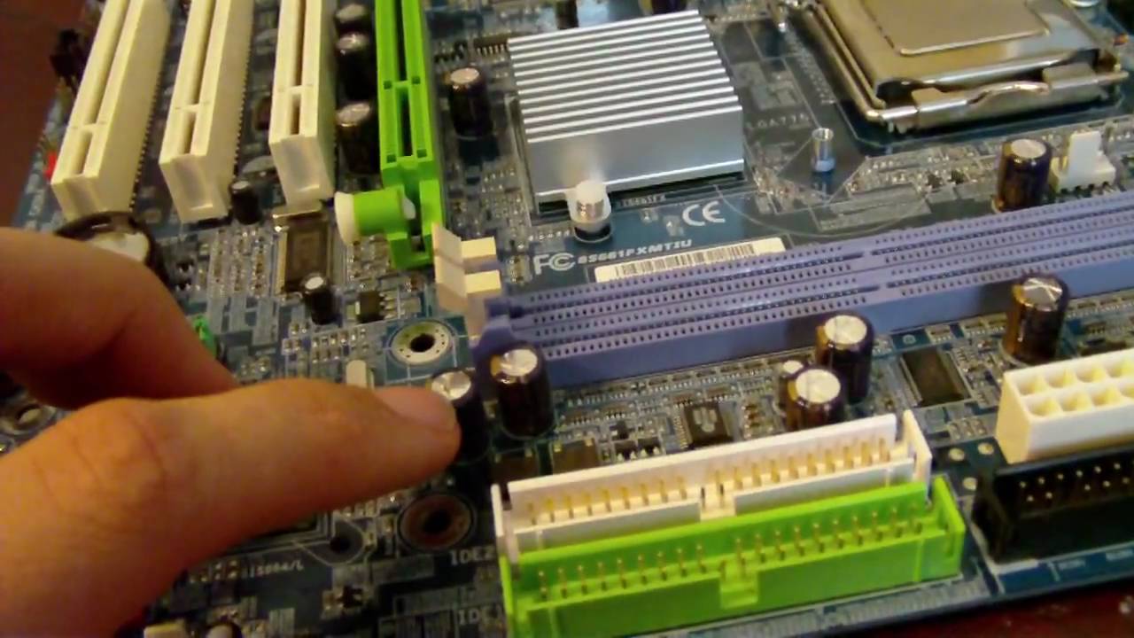Identifying bad capacitors part 2 - YouTube
