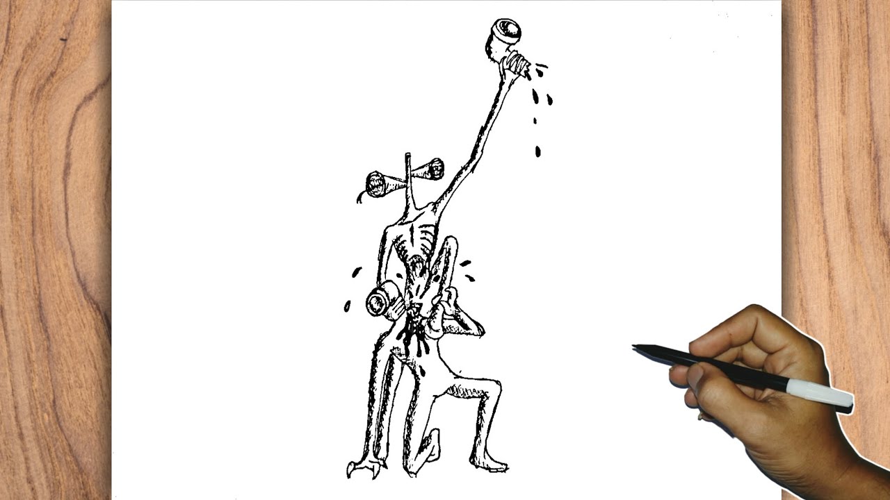 How to Draw Siren Head vs Pipe Head - Step-by-Step Art Tutorial - YouTube