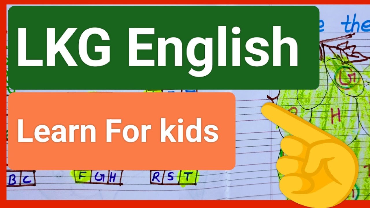 LKG worksheet English l DIY Practice Worksheet | English Class LKG l ...