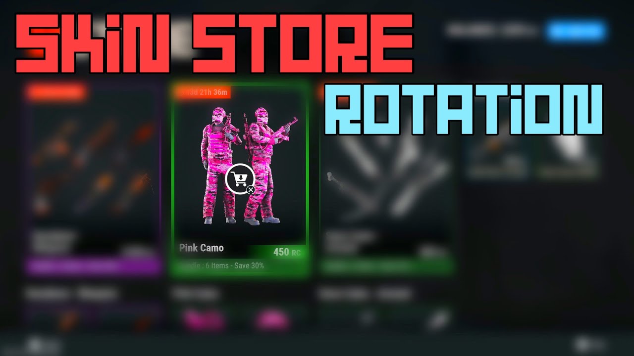 NEW SKIN STORE Rotation In Rust Console - YouTube