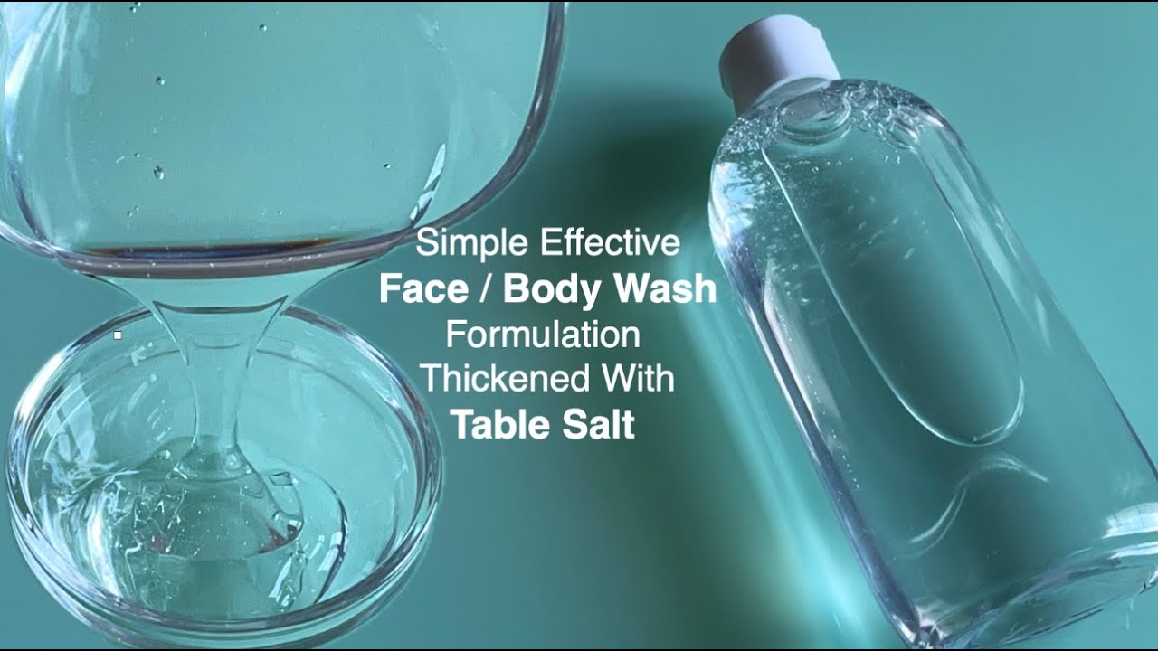 Simple Transparent Face And Body Wash With Rich Lather (Thickened With ...