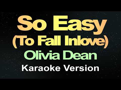 So Easy (To Fall In Love) - Olivia Dean (Karaoke Version)