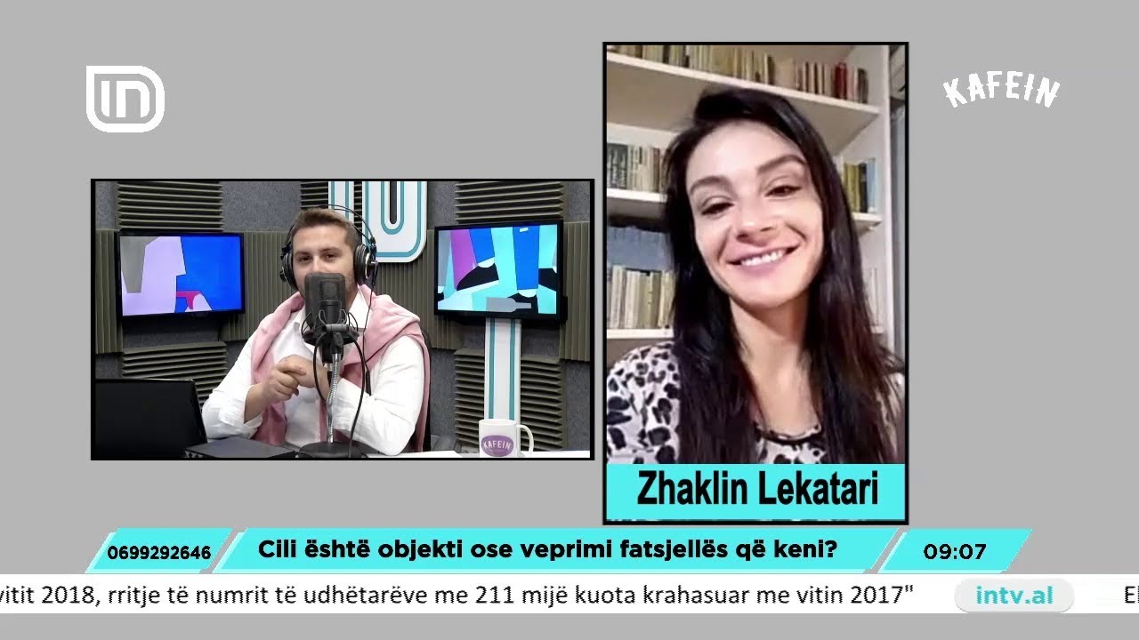 Zhaklin Lekatari në KafeIN 23/10/2018 | IN TV Albania - YouTube