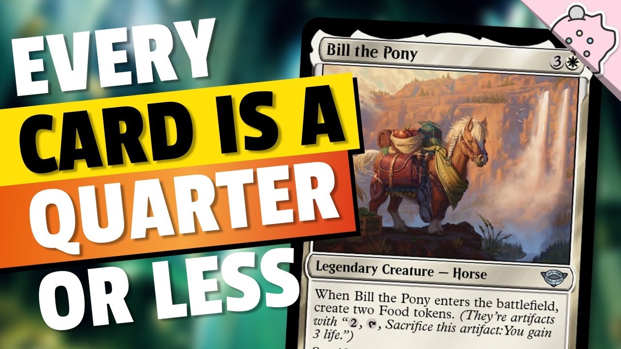Every Card is a Quarter or Less Commander Deck | Bill the Pony ...