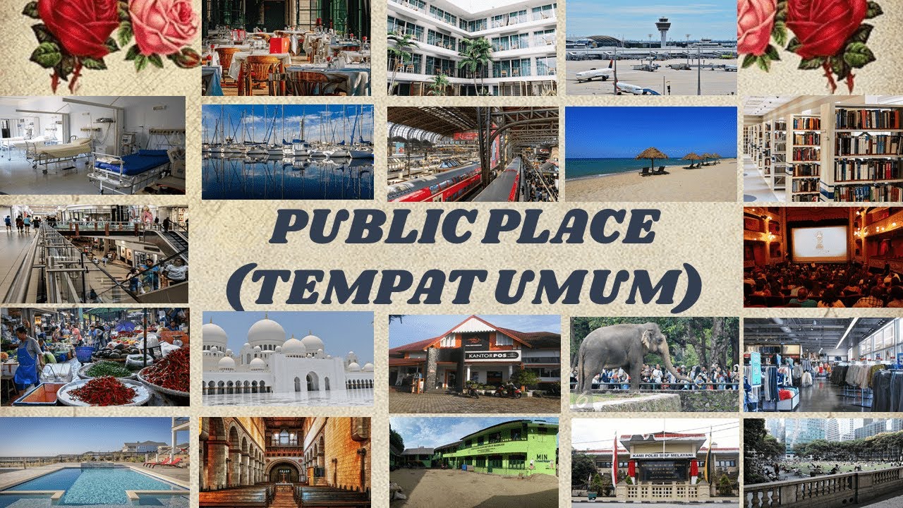 Tempat umum dalam bahasa Inggris - YouTube