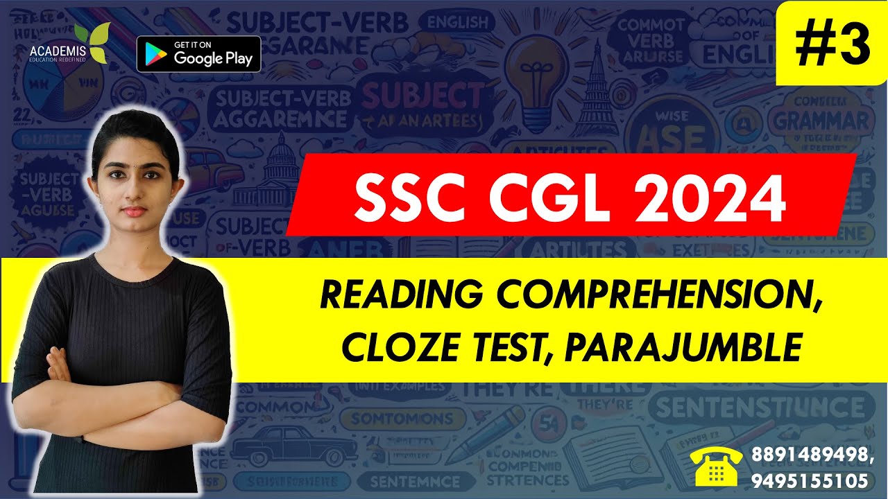SSC CGL 2024 - STUDY PLAN - Revision Class - Reading Comprehension ...