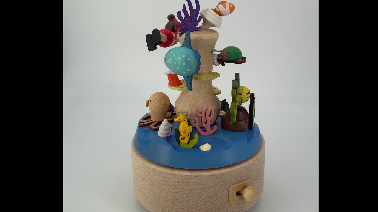 Snorkeling on Reef Double Rotate Music Box - YouTube