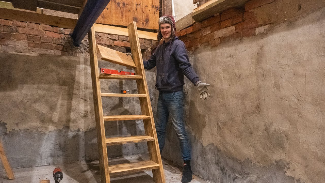 Building the Basement Staircase - YouTube