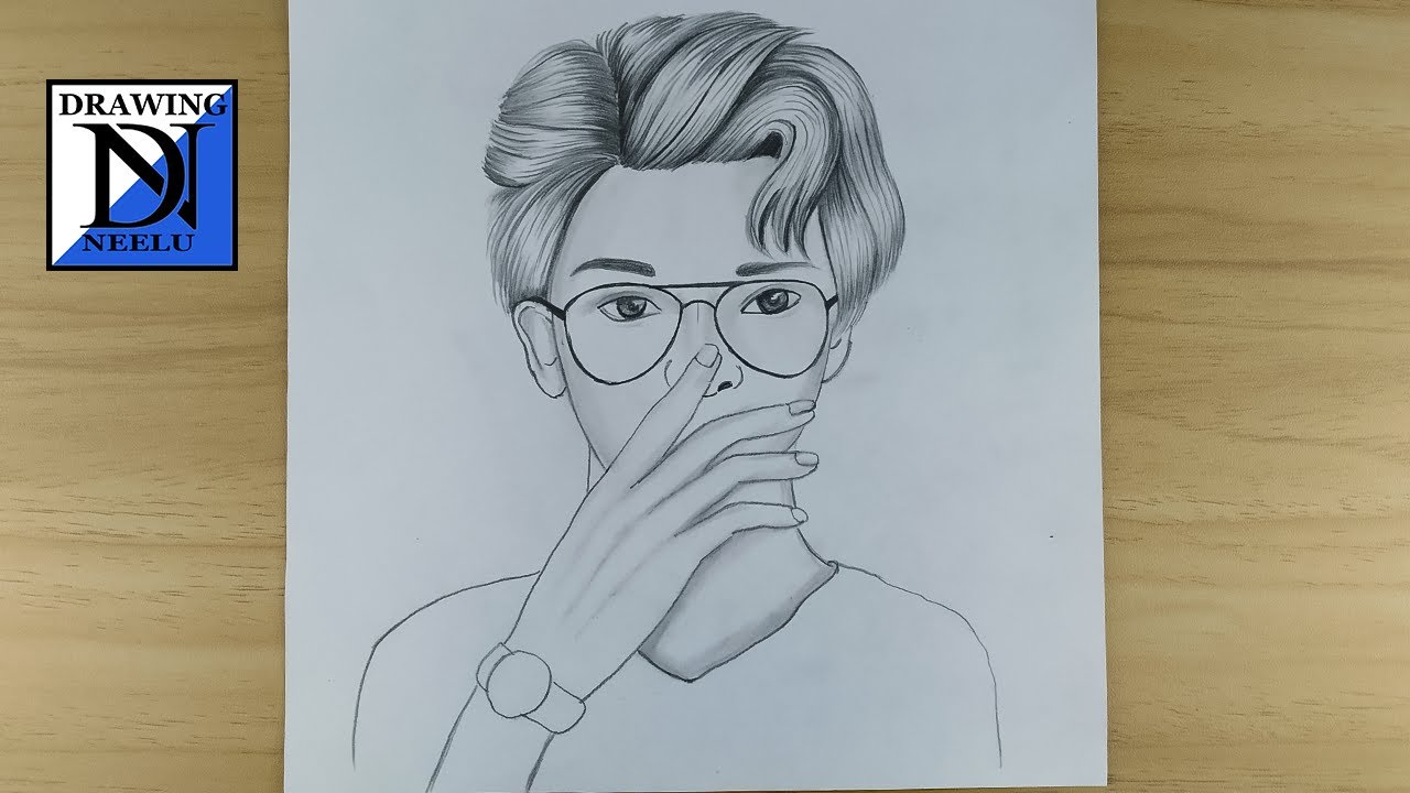A boy drawing for beginners/boy skatch | boy drawing easy | boy face ...