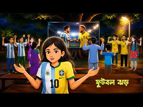 ফুটবল ঝড় | World Cup Fever | Football Jhor | Bengali Village Stories | Golpo Konna Soccer Story
