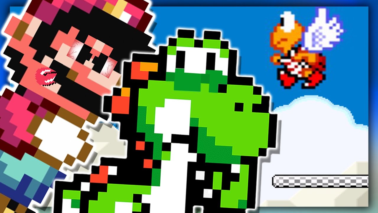 I RIDE Yoshi...down a great adventure! | Super Mario World Funny ...