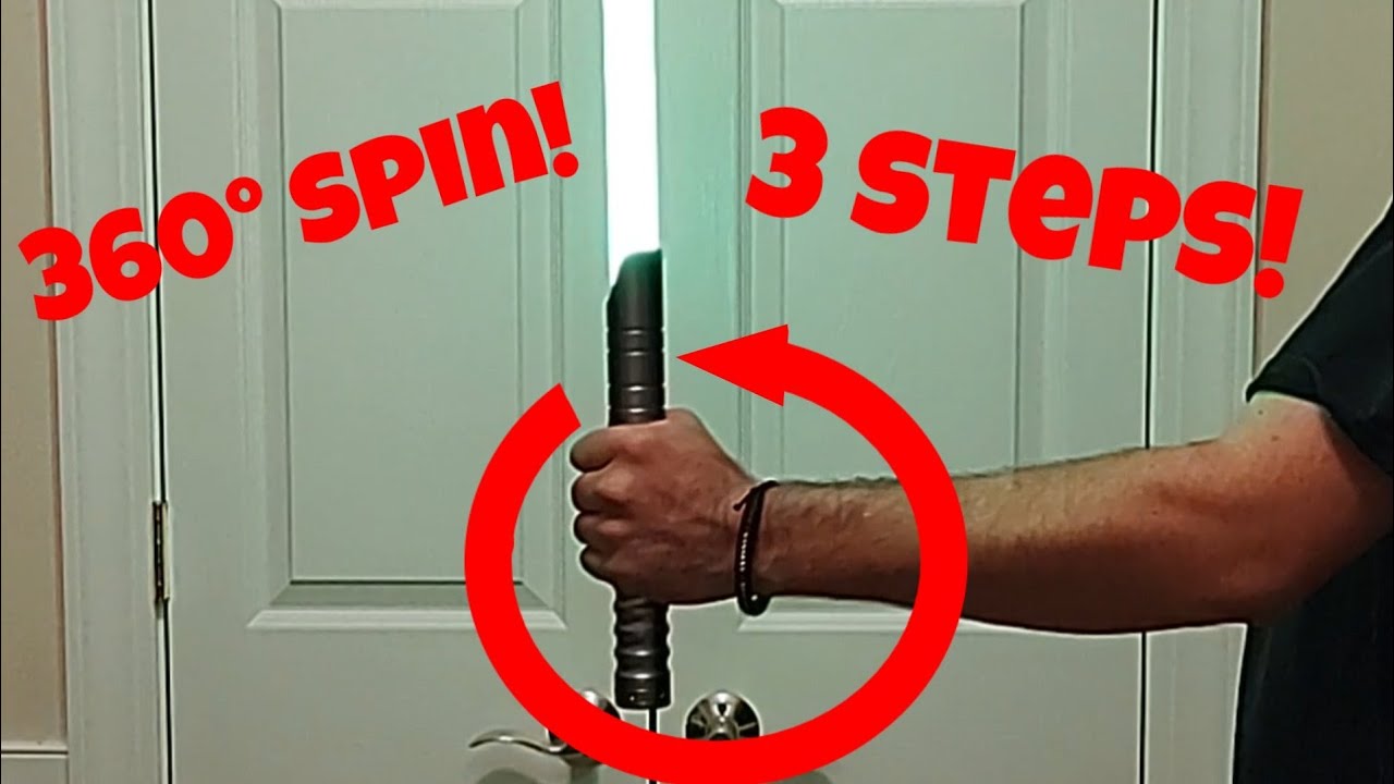 Basic lightsaber spin tutorial - YouTube