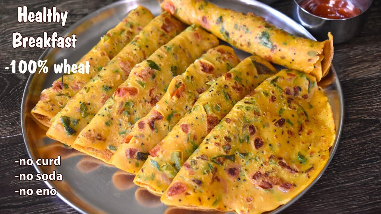 10 minutes Wheat Flour Heathy Breakfast Recipe |Easy Nashta Recipe ...