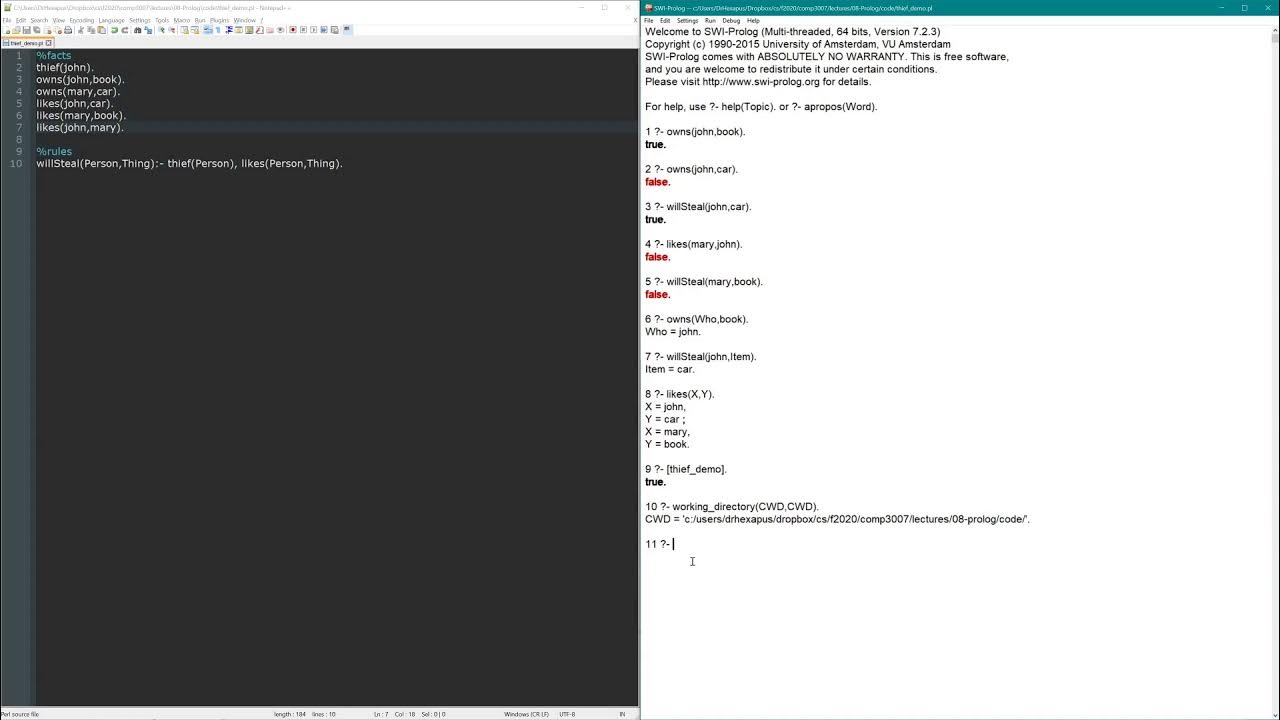 8.2 - Introductory Prolog Examples - YouTube
