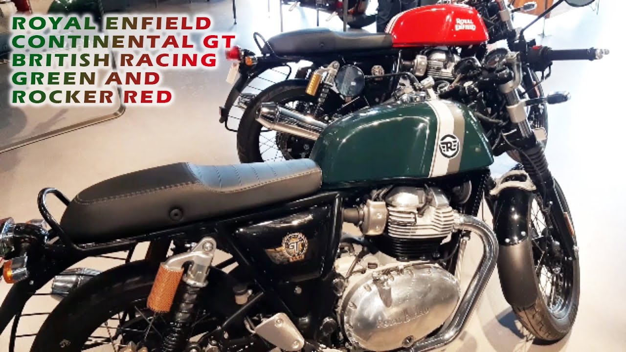 Royal Enfield Continental GT 650 BS6 British Racing Green & Rocker Red ...