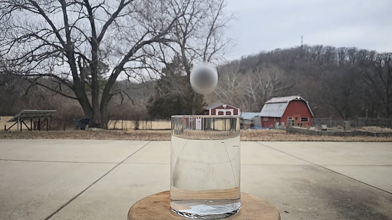 Slow Motion Lacrosse Ball Drop / Splash - YouTube