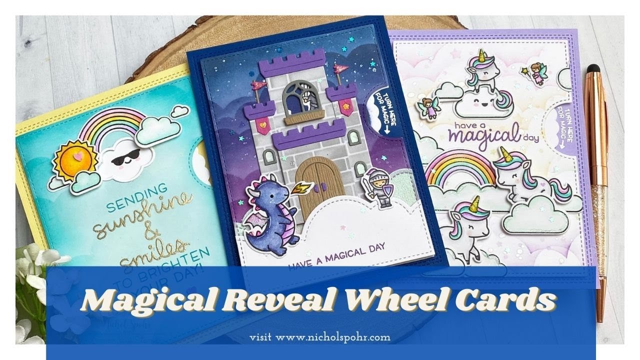 Magical Reveal Wheel Cards (Lawn Fawn) - YouTube