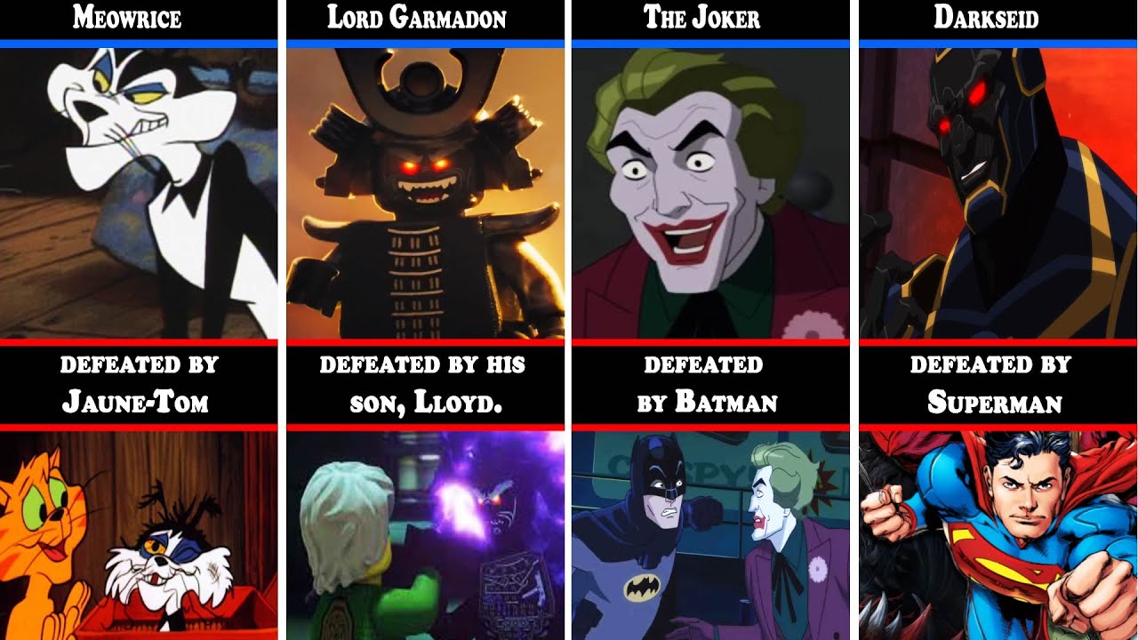 How Warner Bros Villains Died/Defeat - YouTube