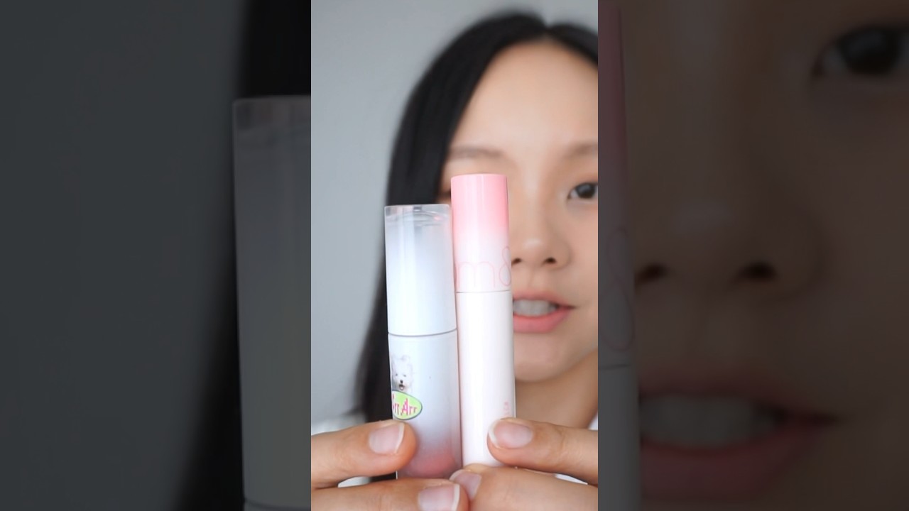 15 MELLOW MELON VS 31 BARE APRICOT #romand #peripera #lipswatch #makeup #lippies - YouTube