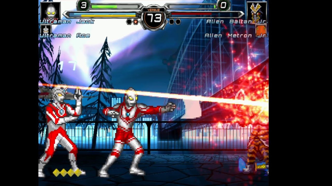 【MUGEN】 Ultraman Jack & Ace vs Baltan Jr & Metron Jr - YouTube