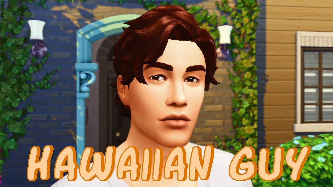 The Sims 4 Hot Hawaiian Guy CAS + Full CC List! 🔥🤙 - YouTube