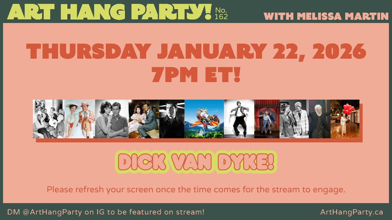 ART HANG PARTY! Let's draw DICK VAN DYKE! - YouTube