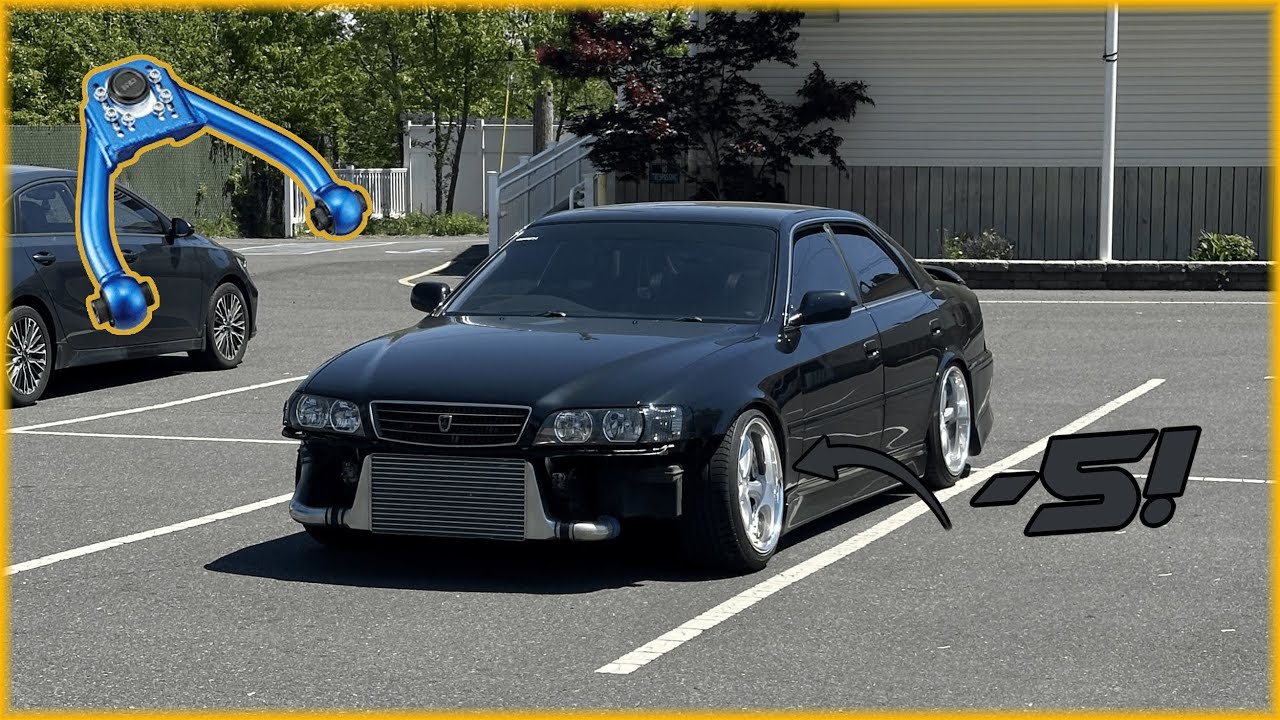 Cusco Negative Front Upper Camber Arms JZX100 - YouTube