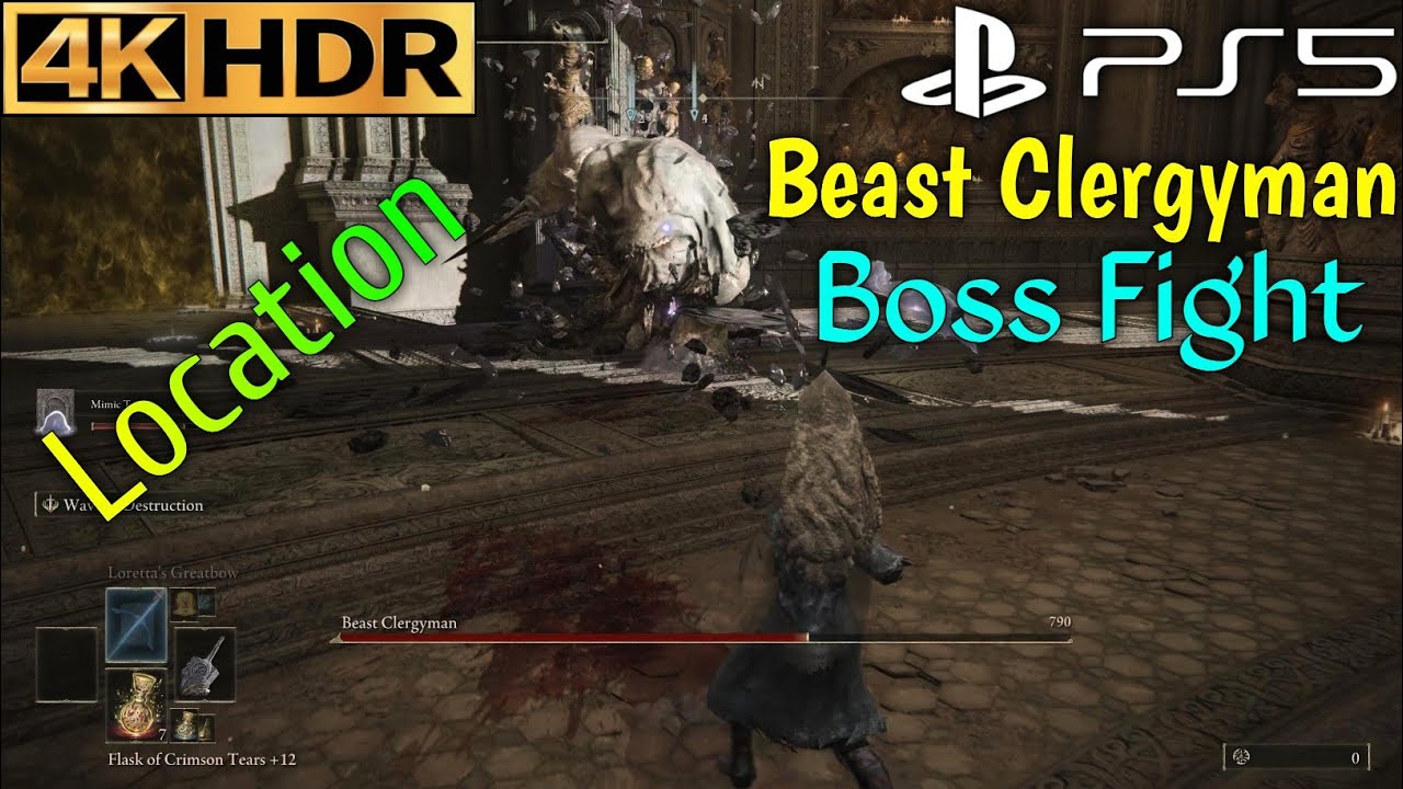 Beast Clergyman Elden Ring Location |Elden Ring Beast Clergyman Boss ...