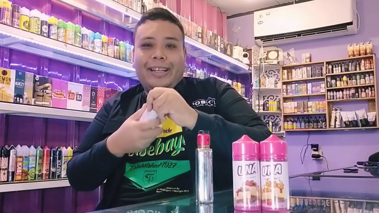 REVIEW JUJUR LIQUID UNA STRAWBERRY CHEESECAKE BY IDJ - YouTube