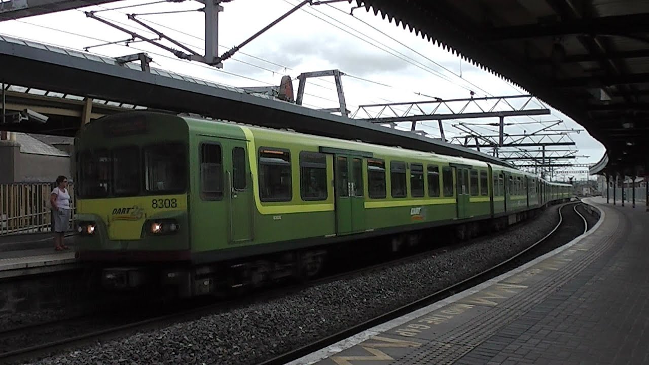 8300 Class Dart Train number 8308 - Connolly Station, Dublin - YouTube