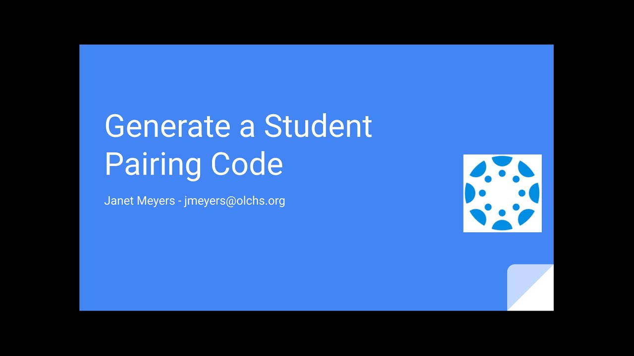 Generating A Student Pairing Code YouTube generating-a-student-pairing-code-youtube