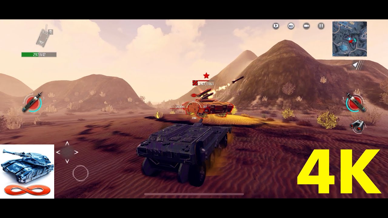 Infinite Tanks 4K Mobile - Campaign Mission 5 - Build and fight modern ...