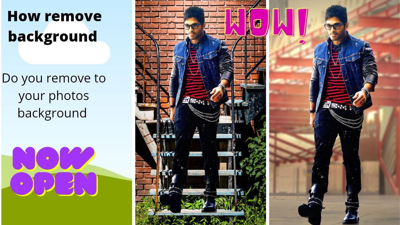 How to remove background and add new background. how to edit photo ...
