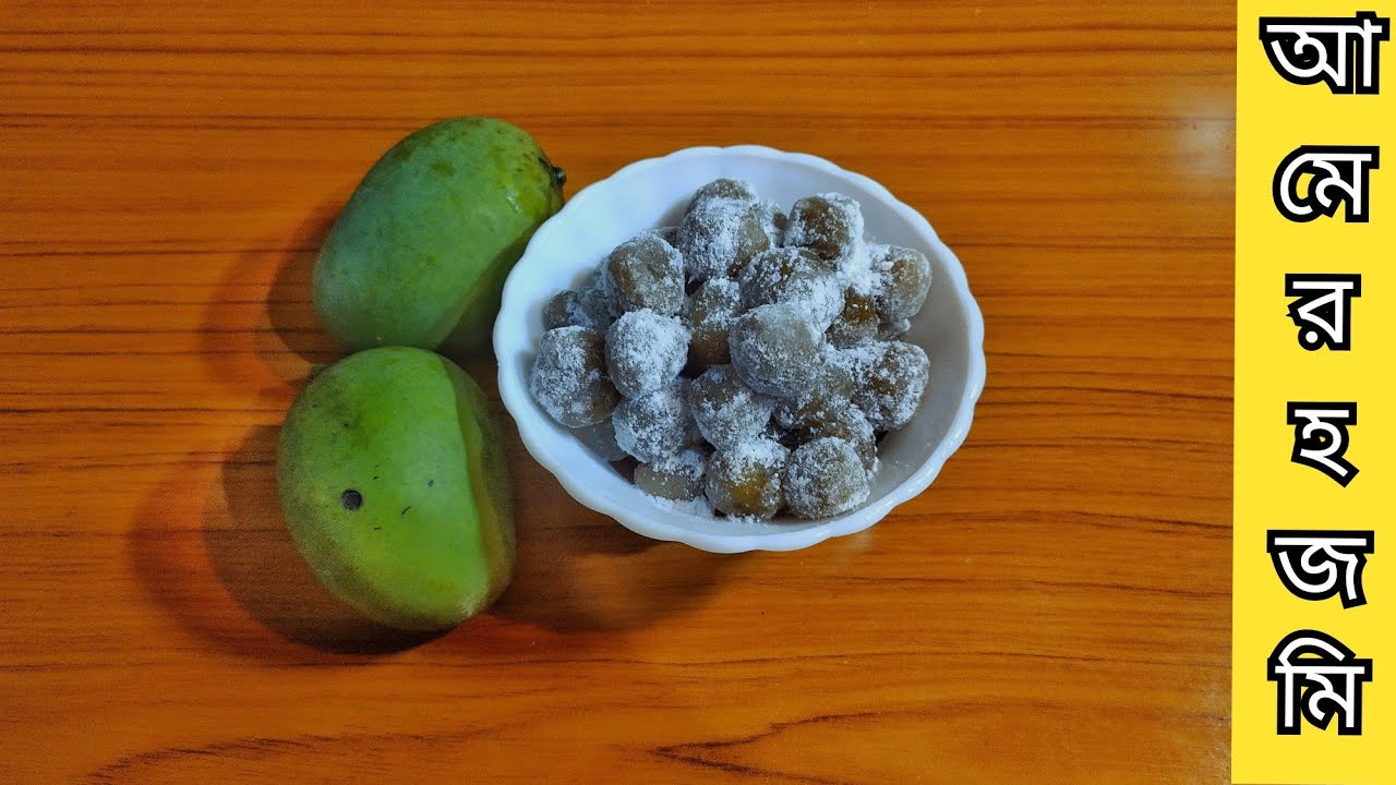 kacha Amer Hojmi || Raw Mango Candy Recipe||||Kacha Aamer hajmola ...