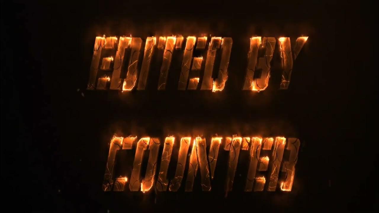 Kgf fire text intro |after effect| 4k - YouTube