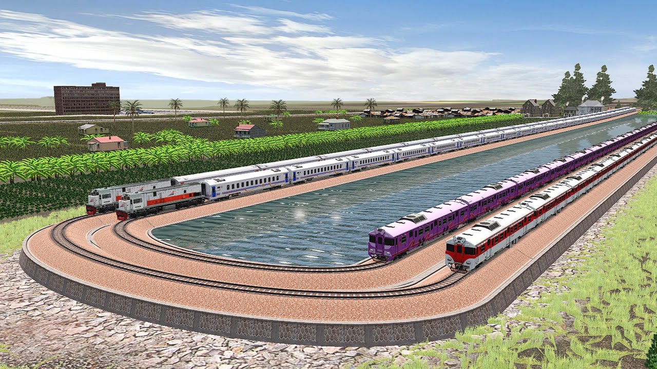 Puluhan Kereta Api Memasuki Rel Putar Balik-Dozens Of Trains Enter The ...