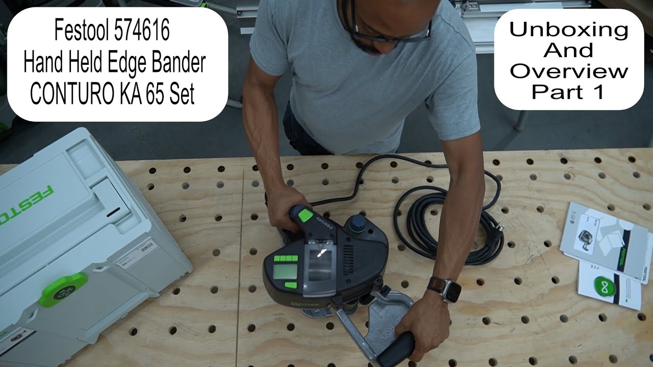 Festool 574616 Hand Held Edge Bander CONTURO KA 65 Set - YouTube