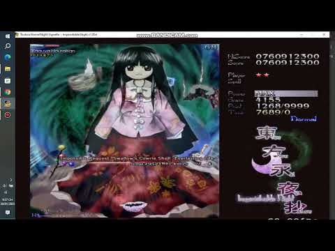 touhou 8- imperishable night( final b ,normal stage 6) - YouTube