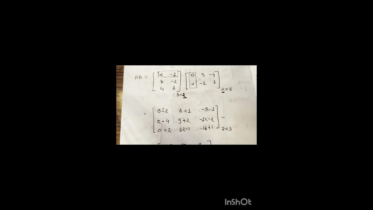 Std11, 4 Determinants and Matrices, Exercise 4.7,Q12)ii, Math-1 - YouTube