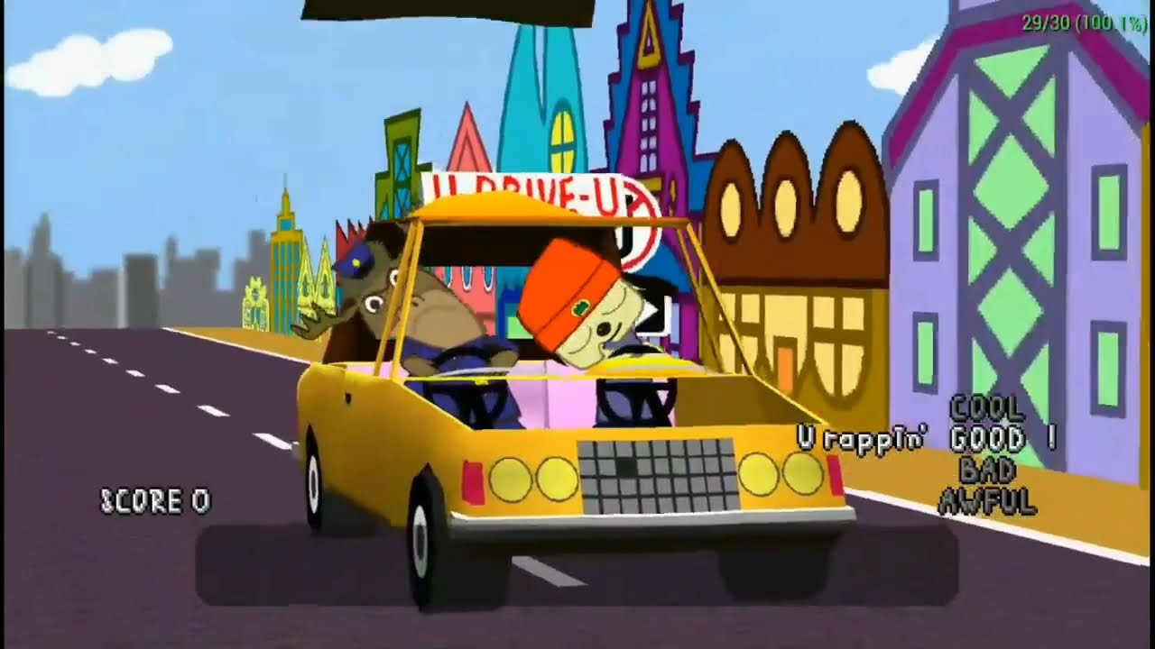 Parappa The Rapper Car Rap Tradução Português Youtube