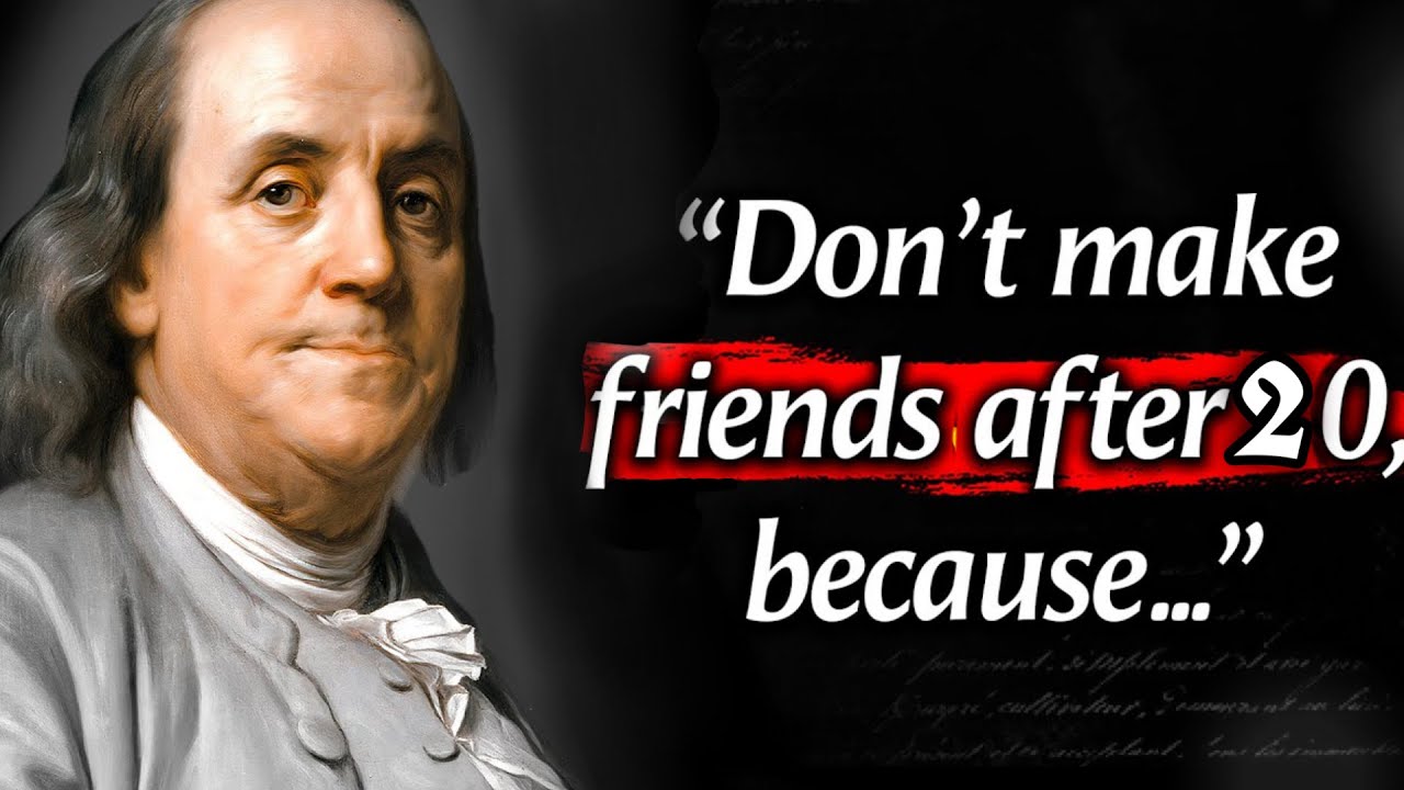 Benjamin Franklin's Quotes About Change | Quotes for today - YouTube