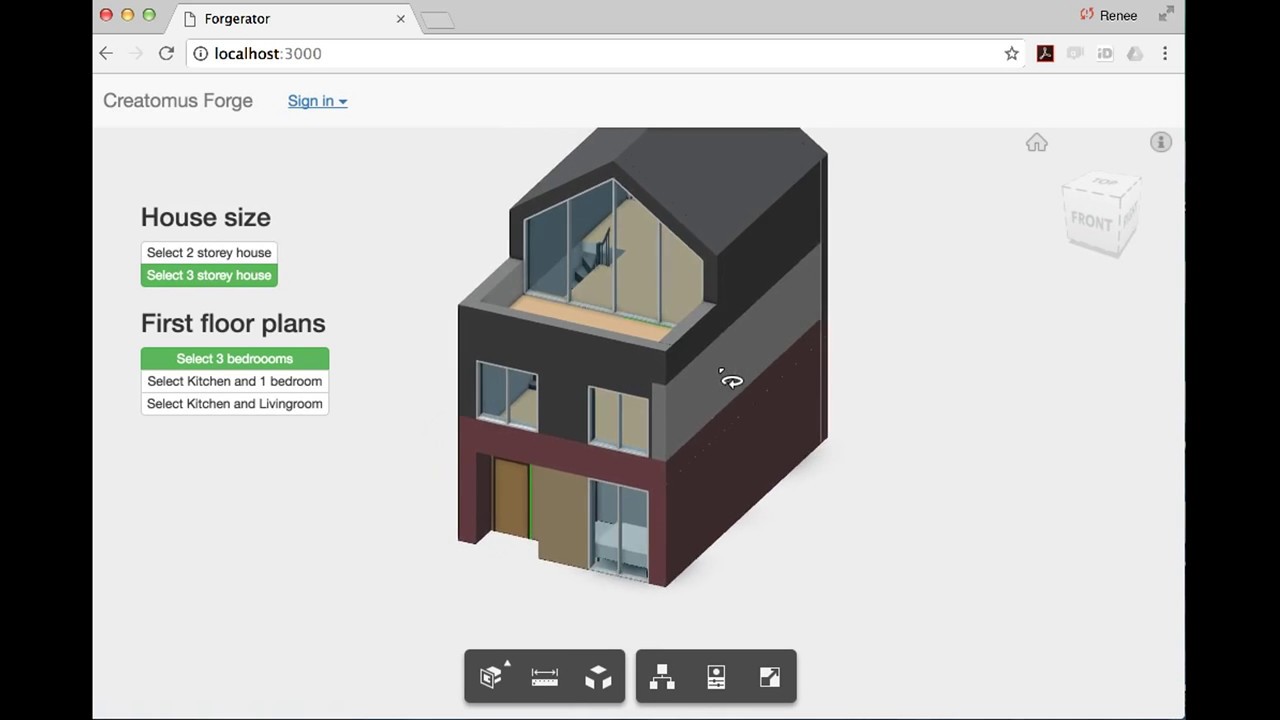 House Configurator protoytpe with Forge and Revit - YouTube
