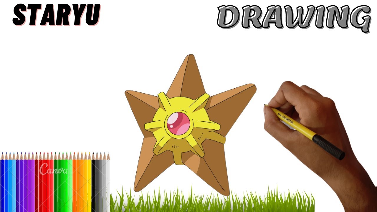 How to Draw Pokemon | Staryu | Easy Tutorial for Beginners - YouTube