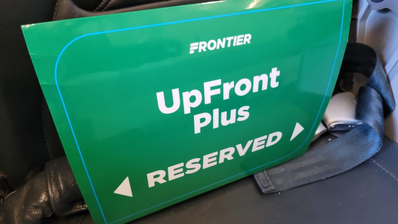 How is Frontier Airlines UpFront Plus for Legroom in Row 1? - YouTube